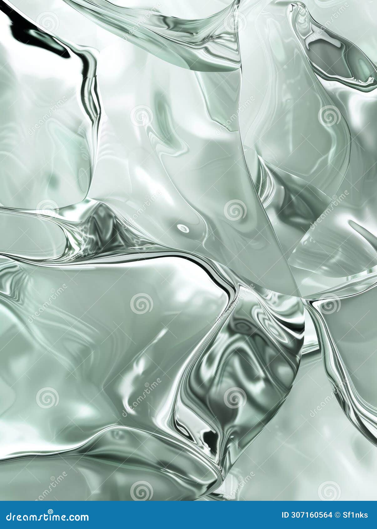Digital Abstract of Liquid Metal Flow with a Smooth, Reflective, and ...