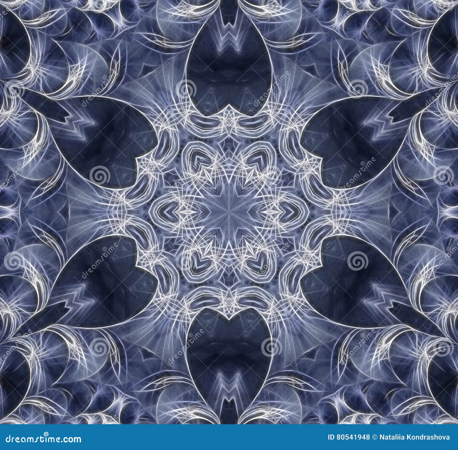 Digital Abstract Mandala Computer Background Stock Illustration ...