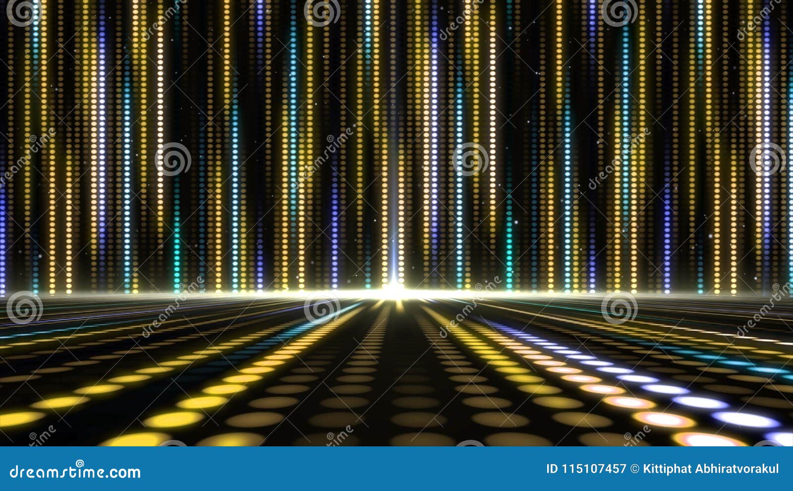 Digital Abstract Motion Light Dots Pattern Background for Stage Design ...