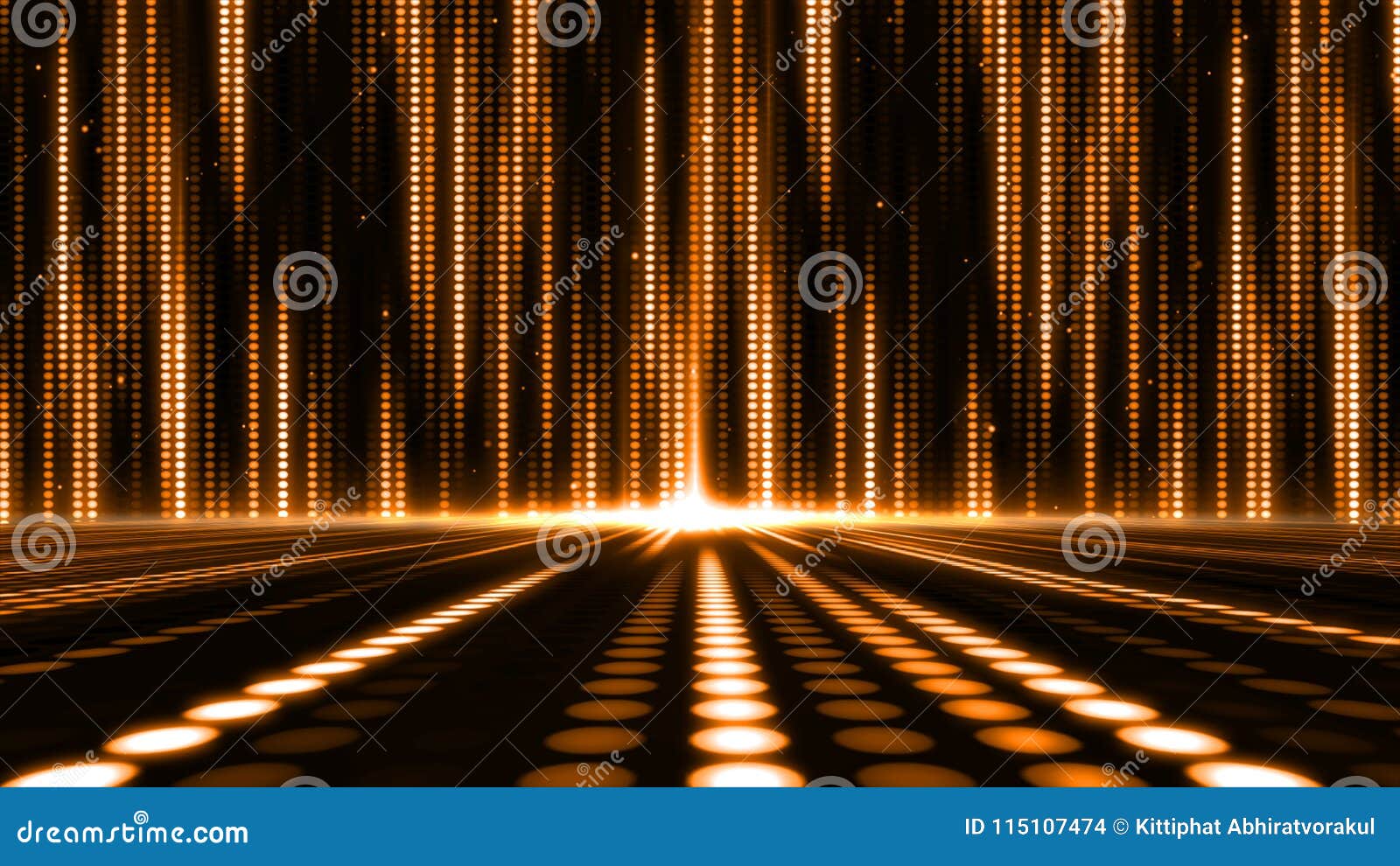 Digital Abstract Motion Light Dots Pattern Background for Stage Design ...