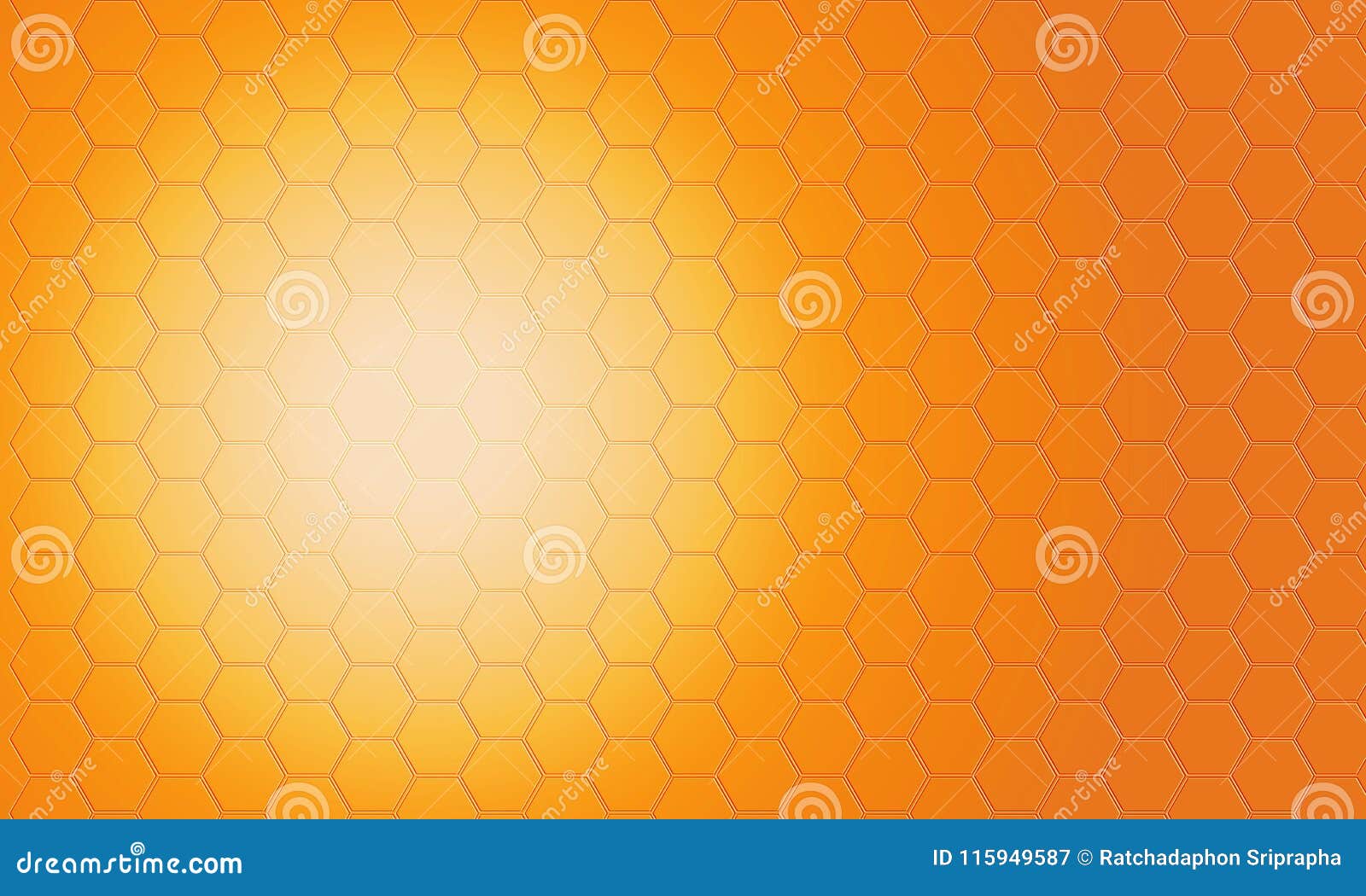 Digital Abstract Orange Pentagon Pattern Background Stock Illustration ...