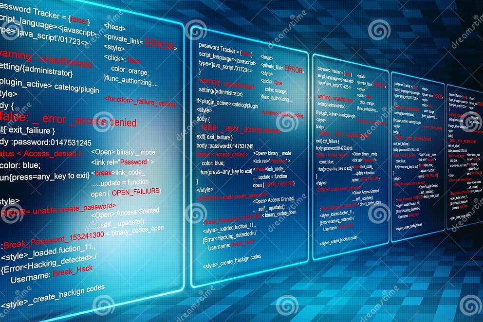 Digital Abstract Technology Background, Binary Code Background Stock ...