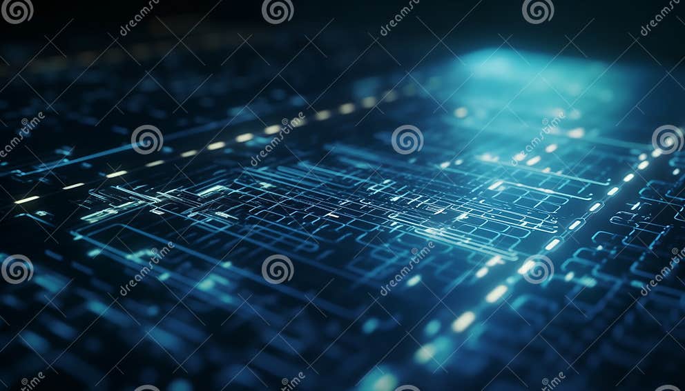 Digital Abstract Technology. Programming Script Binary Coding Snippet on Glowing Software ...