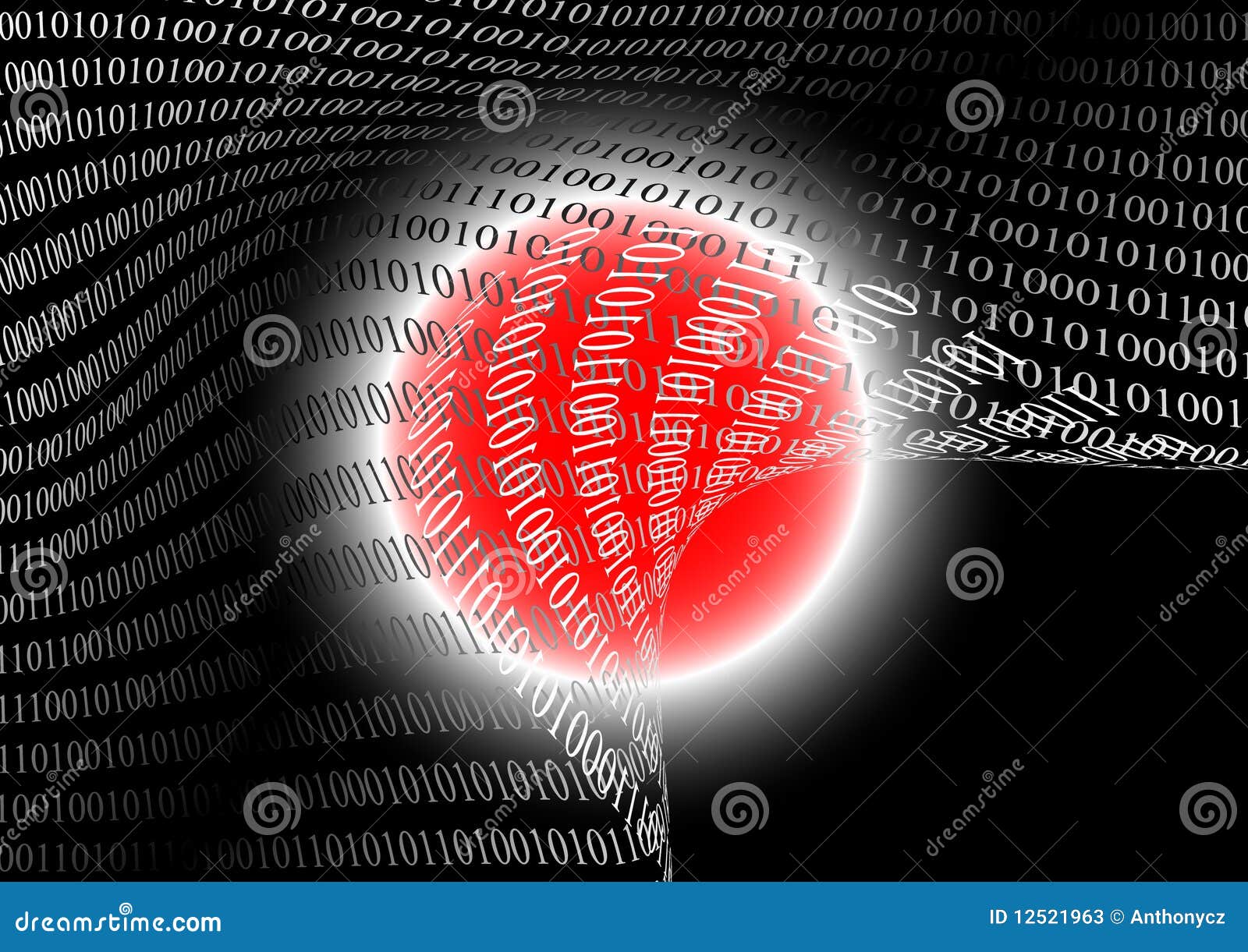 Digital abstraction stock vector. Illustration of geometric - 12521963