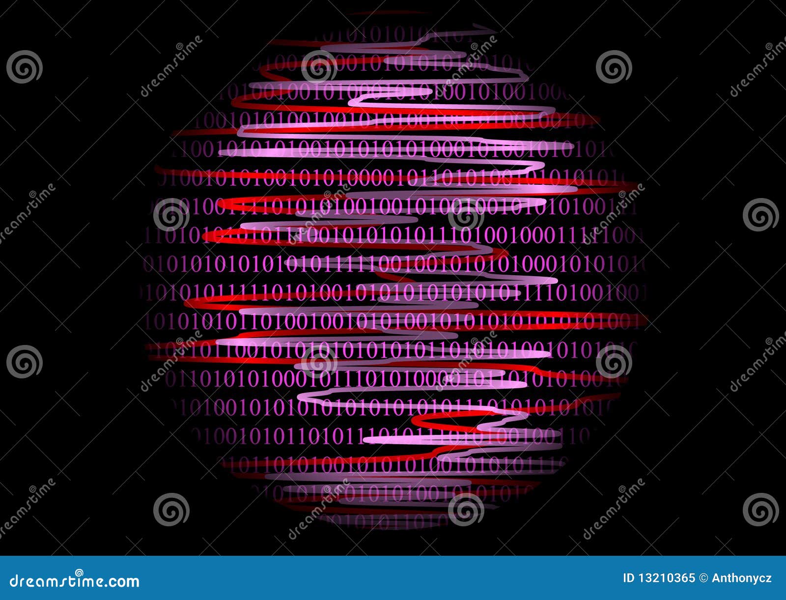 Digital abstraction stock illustration. Illustration of style - 13210365