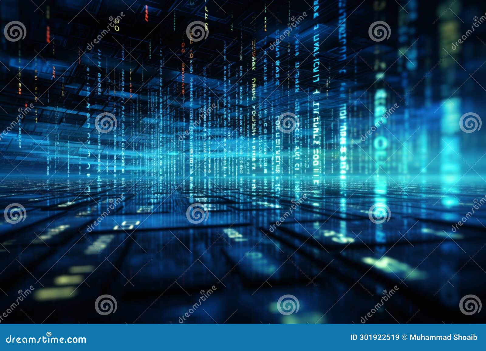 Digital Abstraction Background Showcases Ai Algorithms And Binary Code 9577