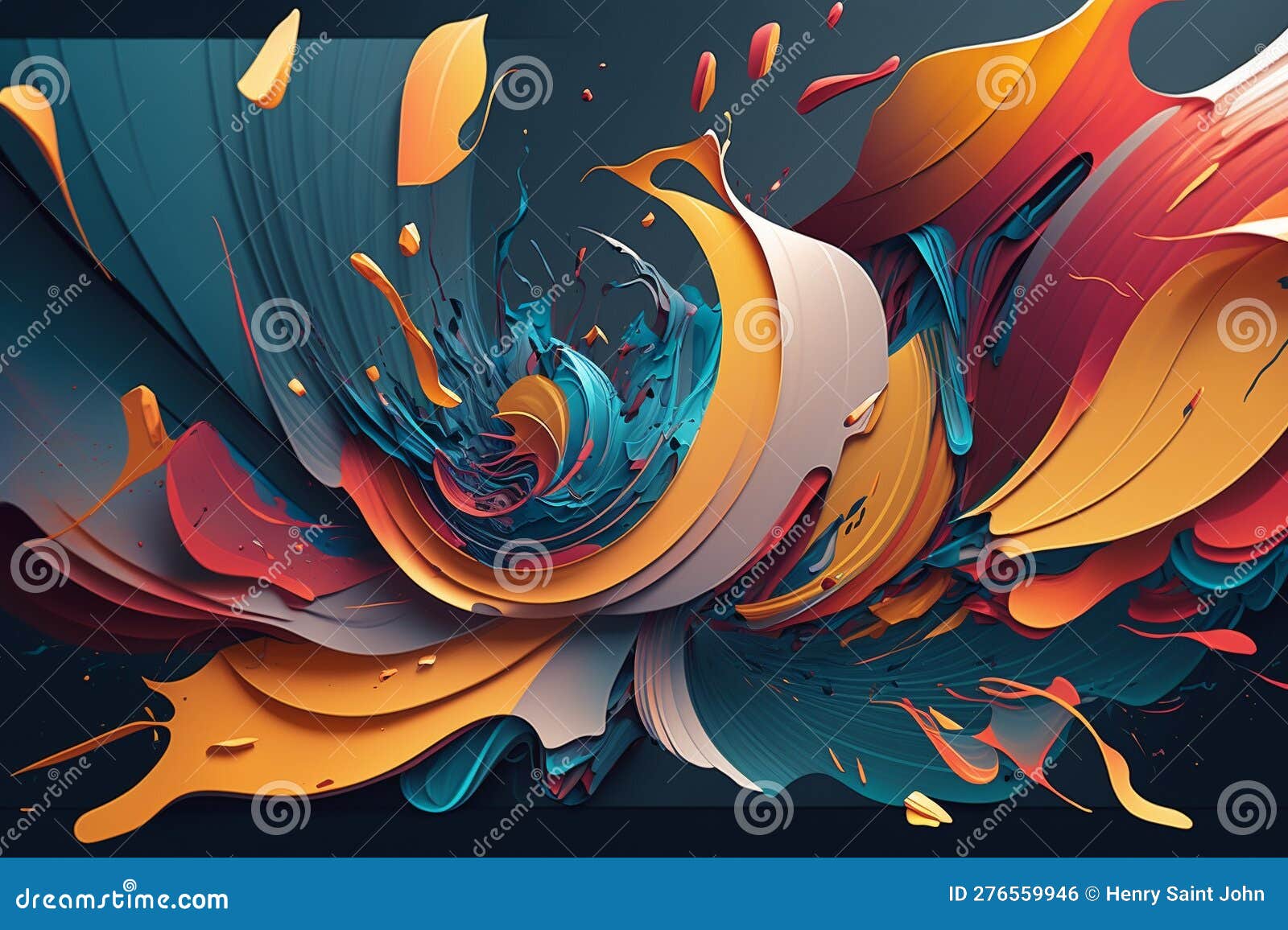 Digital Abstraction Mesmerizing Canvases And Colorful Compositions