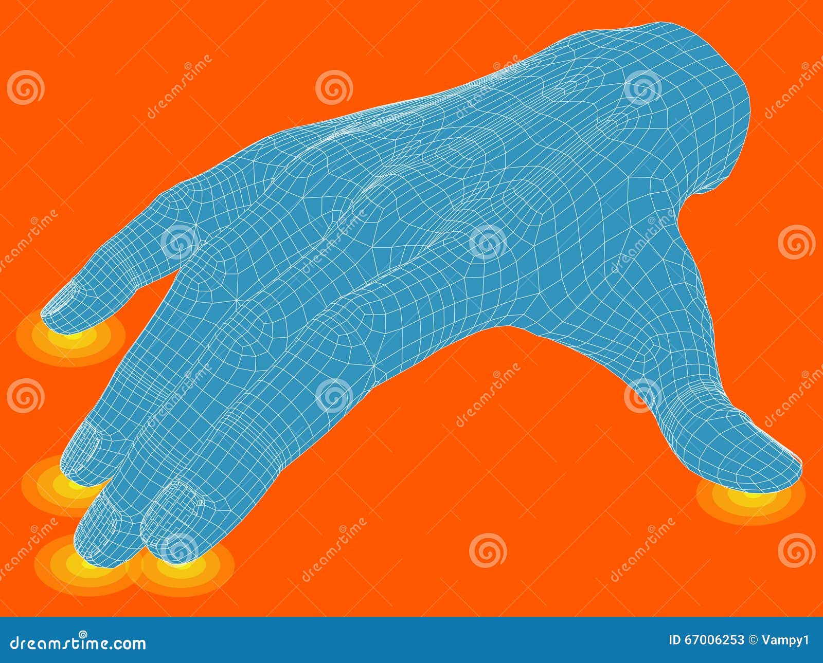 Digital Access, Hand, Fingers, Touch Stock Vector - Illustration of ...