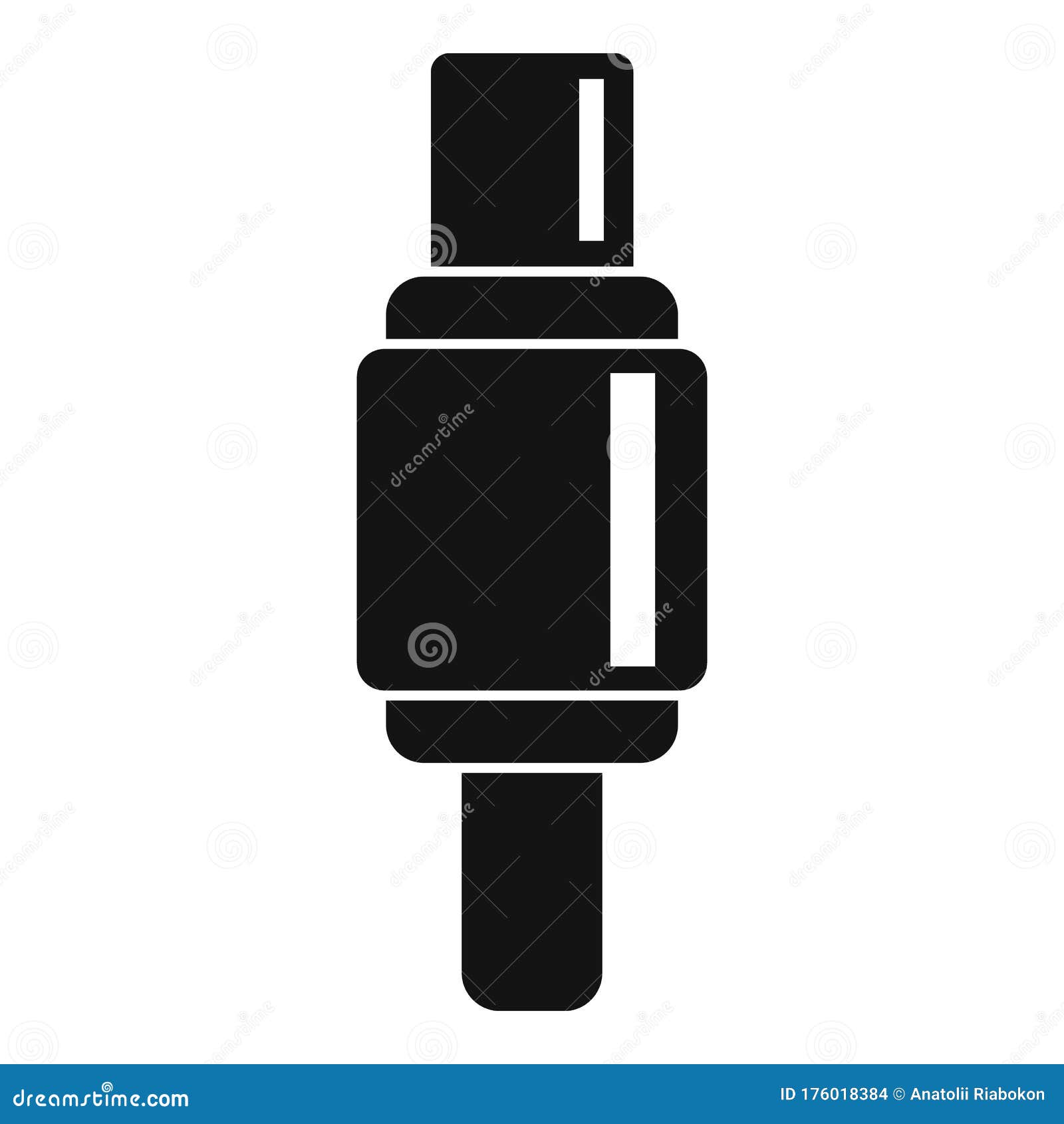 Digital Adapter Icon, Simple Style Stock Vector - Illustration of ...