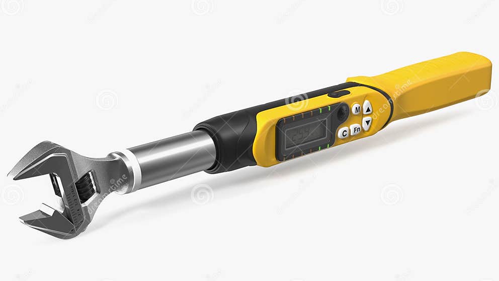 Digital Adjustable Torque Wrench with LCD Display Stock Image - Image ...