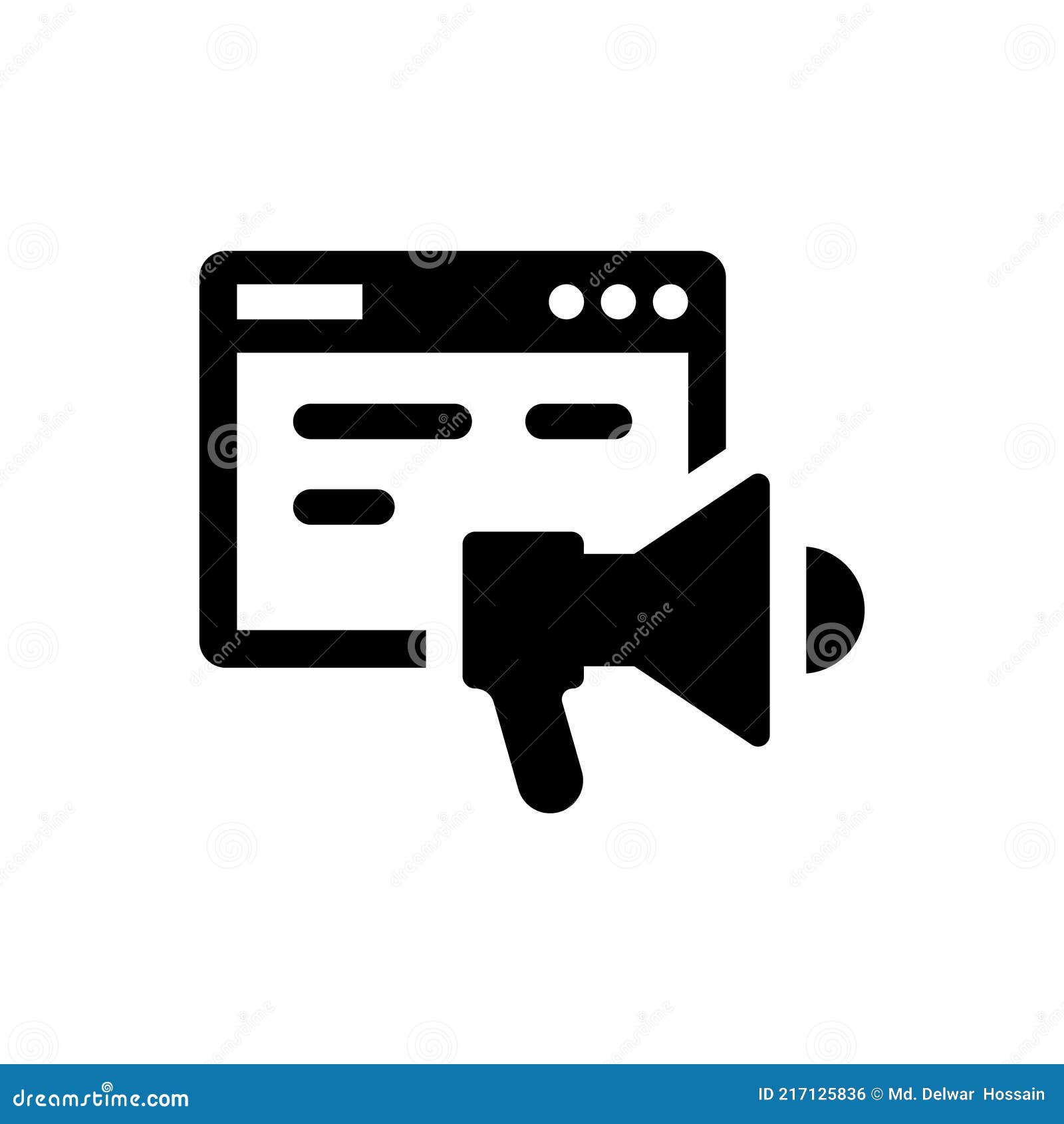 Digital advertisement icon stock vector. Illustration of digital ...