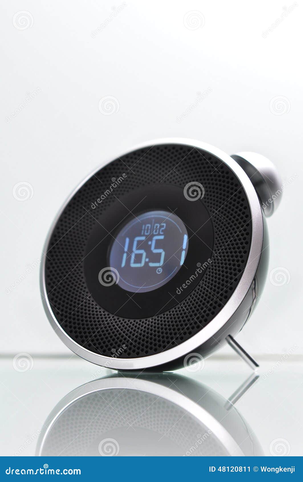 Digital Alarm Clock stock image. Image of speaker, music - 48120811