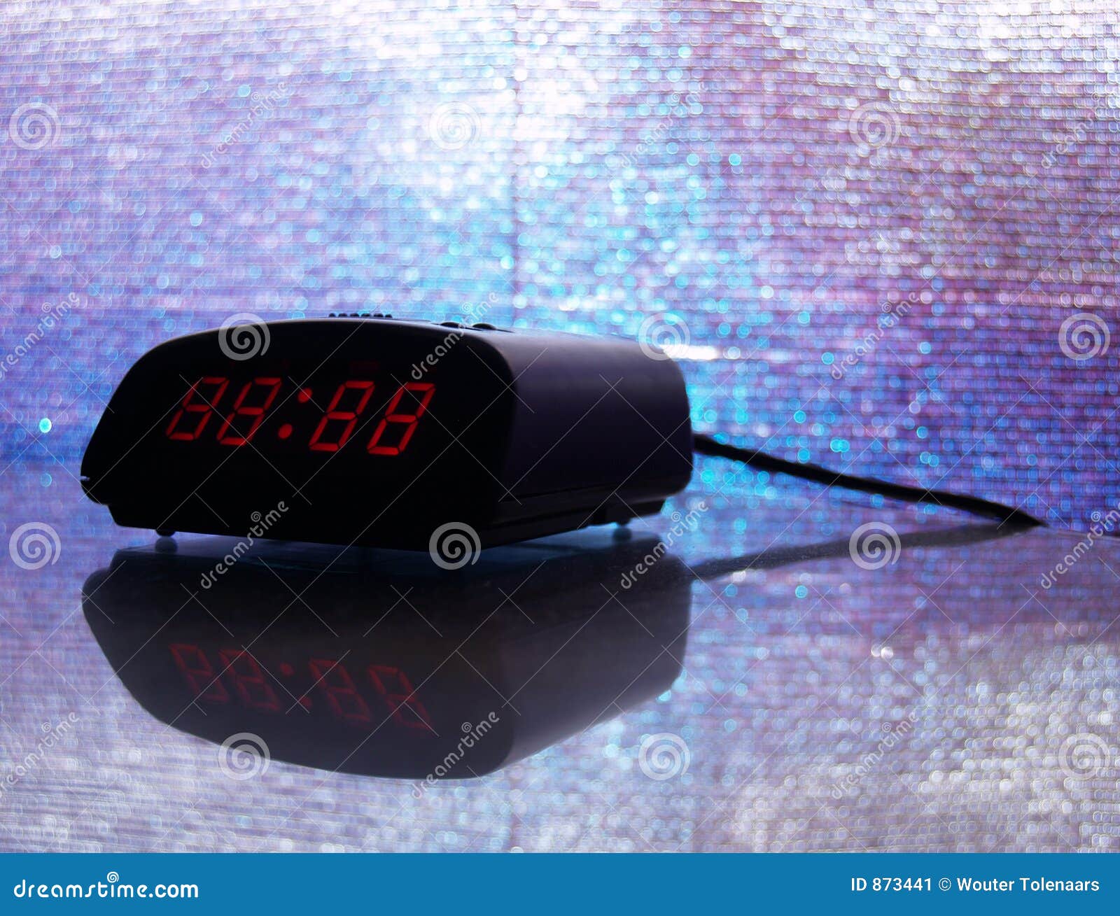 Digital Alarm Clock (digits Adjustable) Stock Image - Image of noon ...