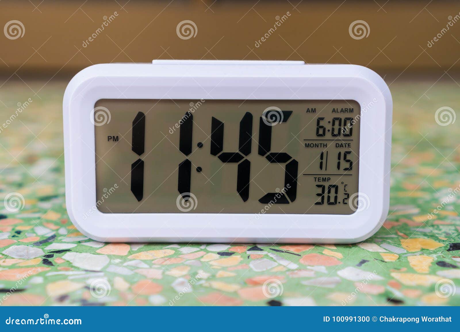 Digital Alarm Clock And Chalkboard With Written Text TIME TO STUDY On ...