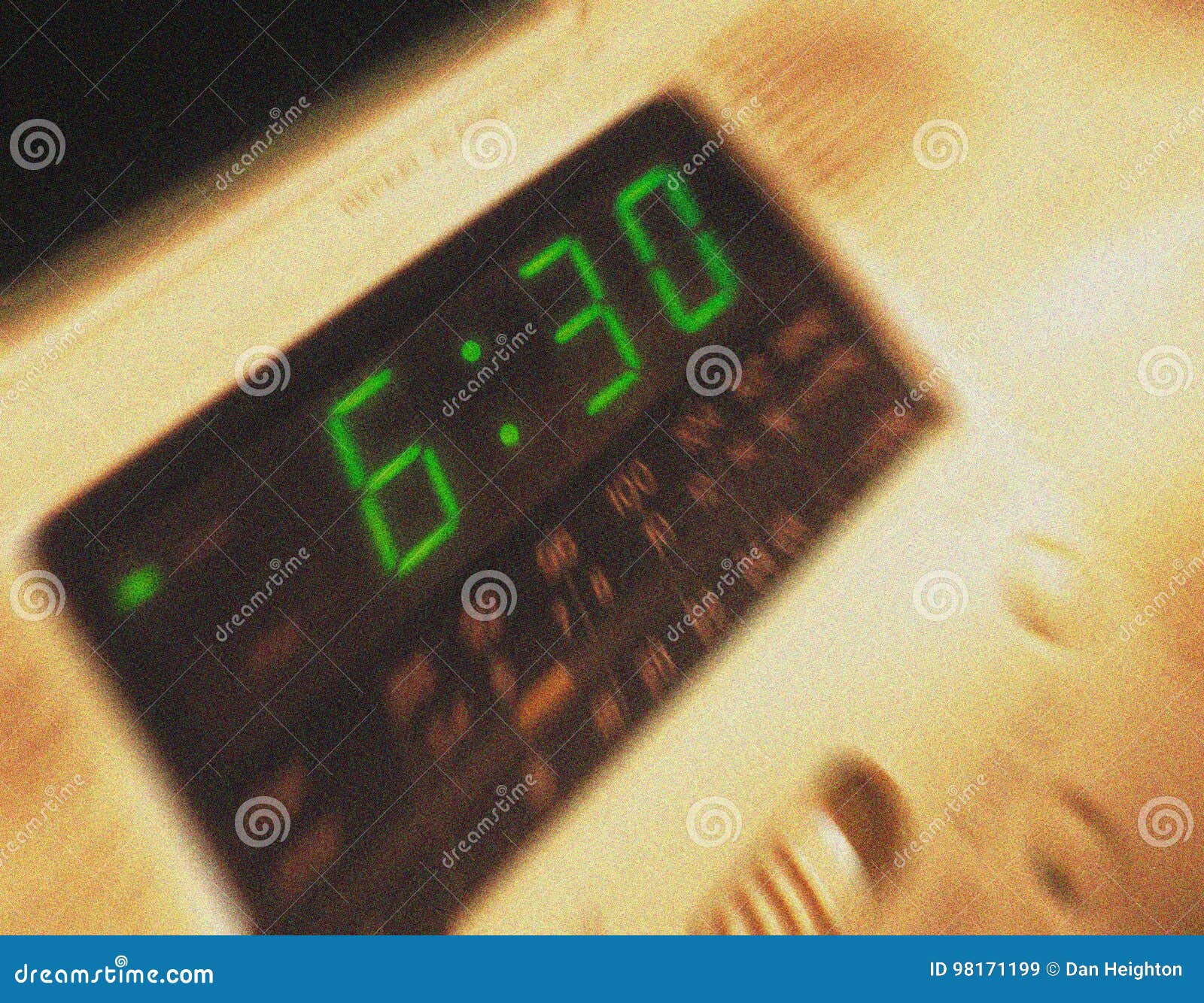 Digital alarm clock stock image. Image of insomnia, technological ...