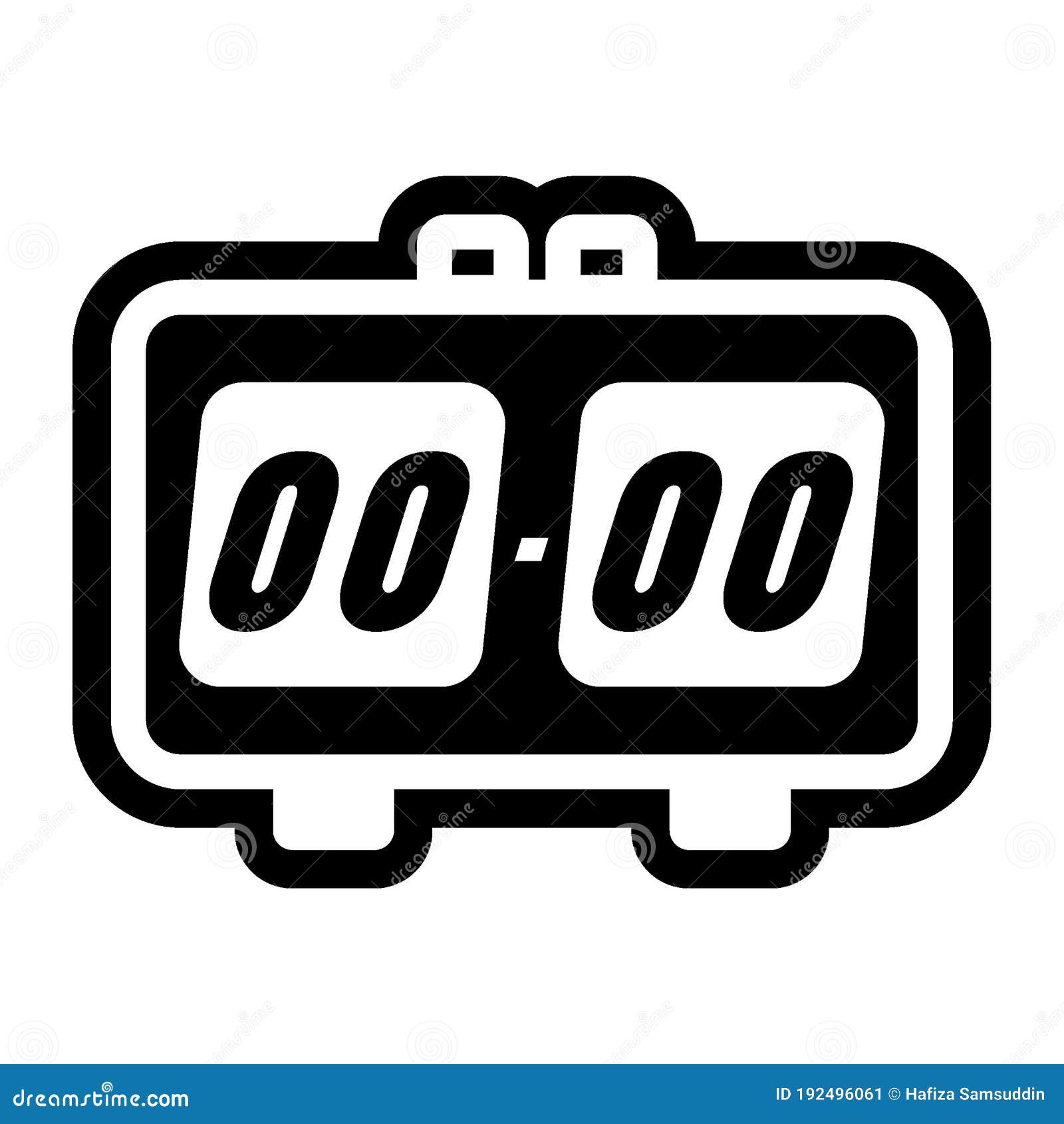 Digital Alarm Clock. Vector Illustration Decorative Design Stock Vector ...