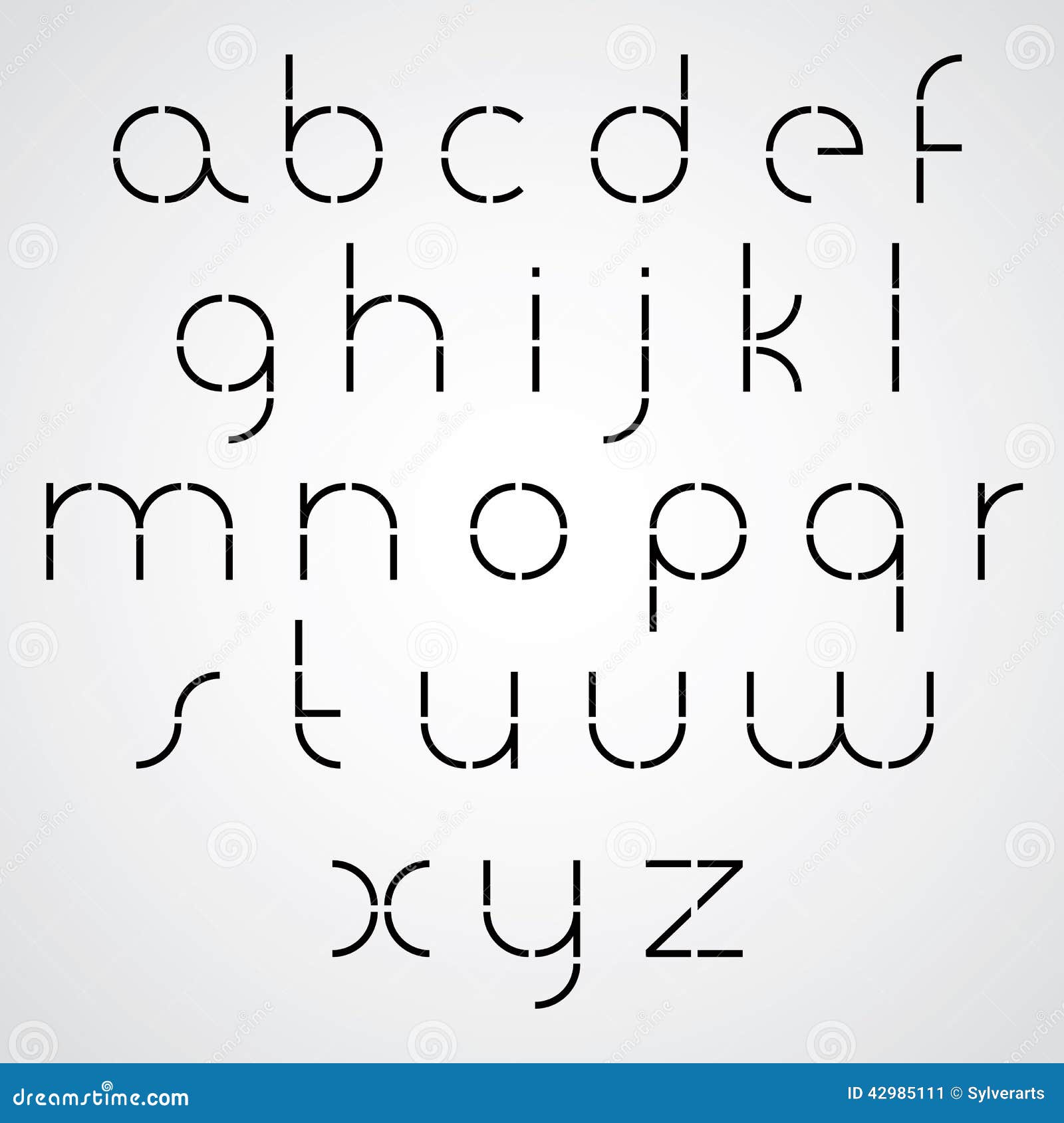 Digital Alphabet, Modern Style Vector Font. Stock Vector - Illustration ...