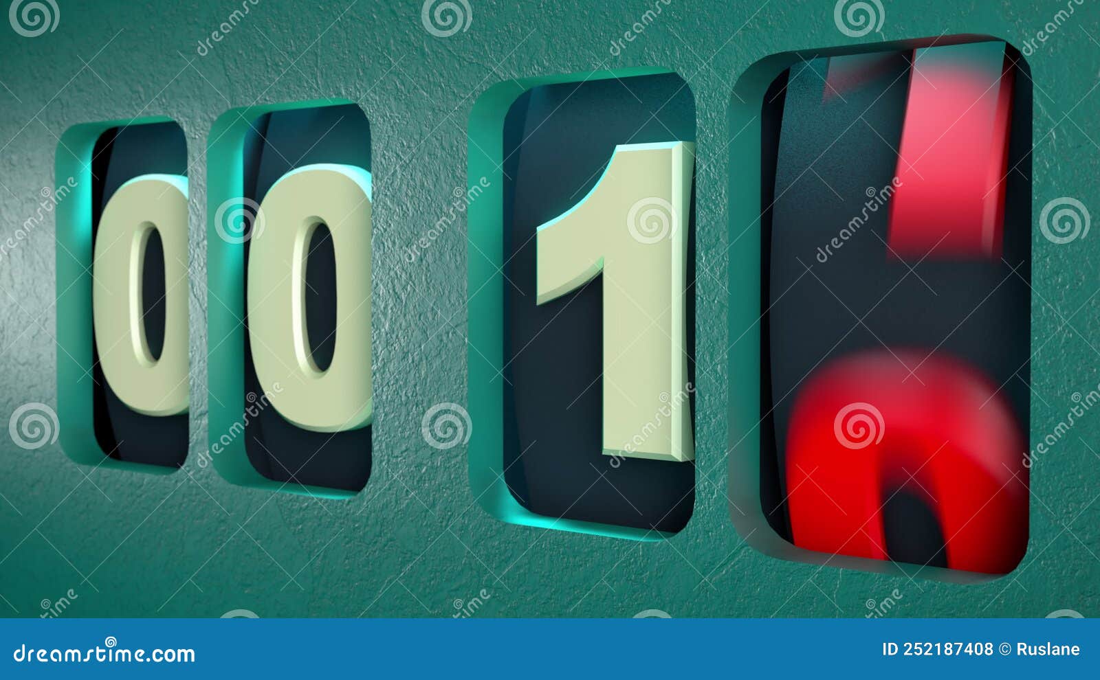 3d Digital Animated Mechanical Timer Stock Footage - Video of design ...