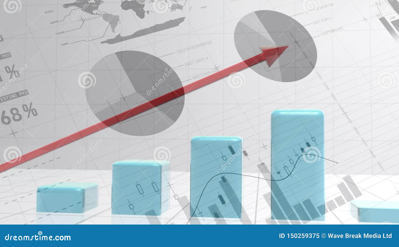 Bar graph increasing stock video. Video of people, firm - 150259375