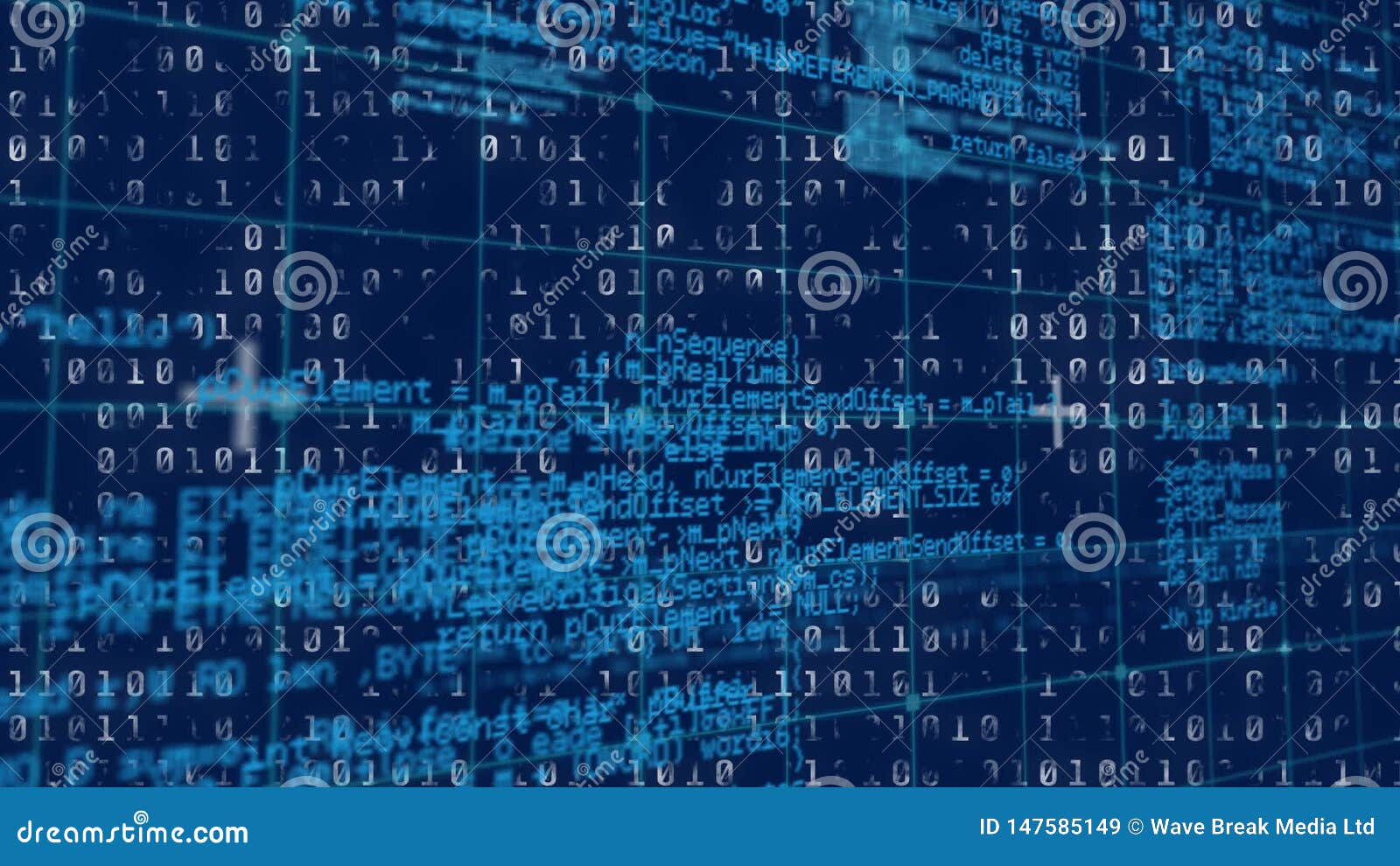 Binary and program codes stock video. Video of code - 147585149