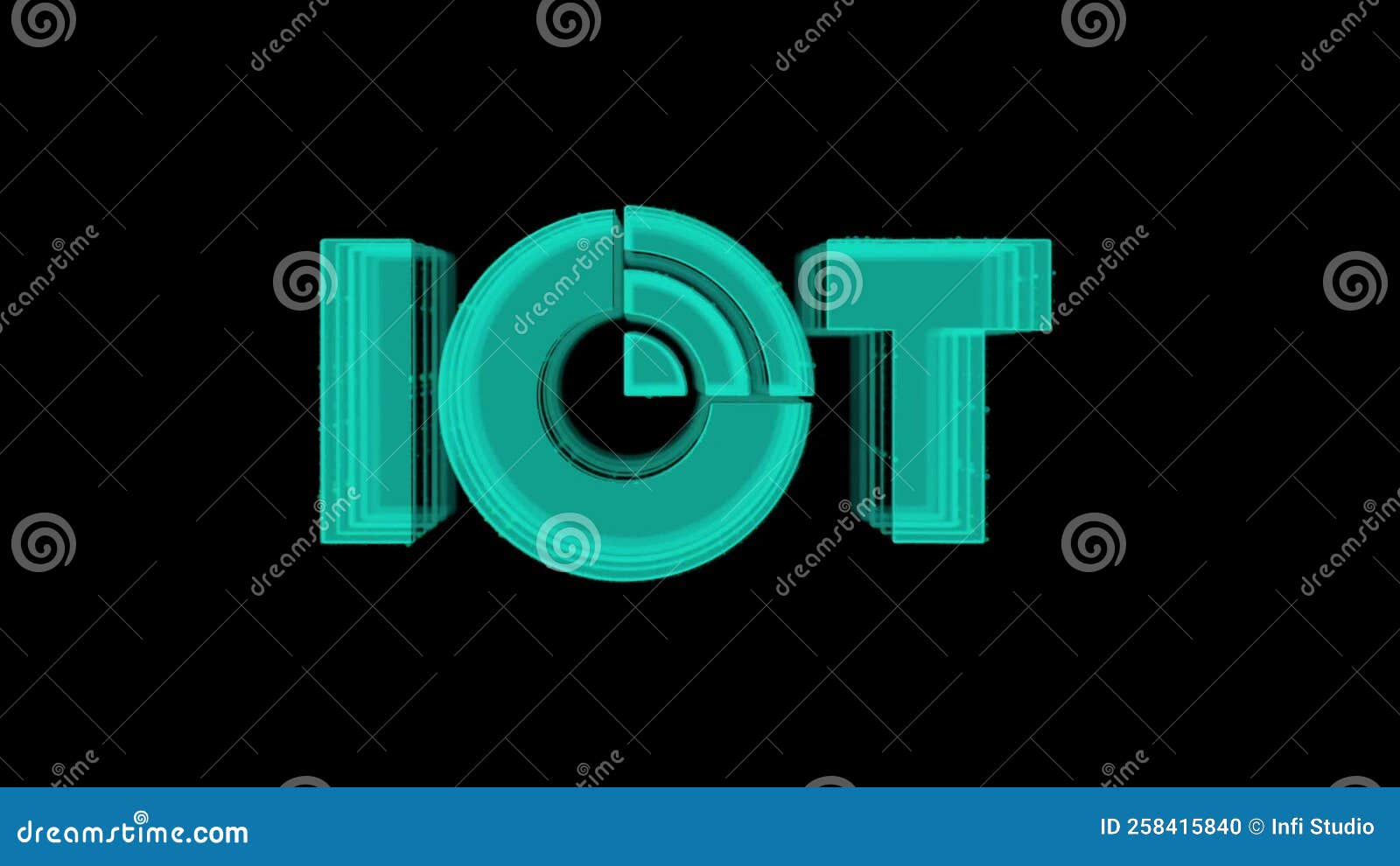 Digital Animation of IOT Icon. Stock Footage - Video of futuristic ...