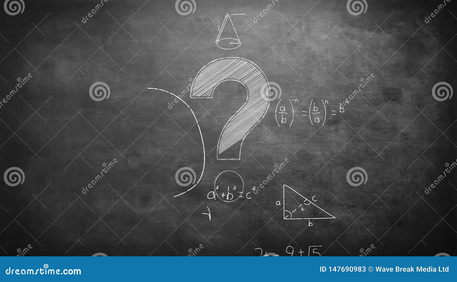 Mathematical Equations and a Question Mark Stock Video - Video of idea ...