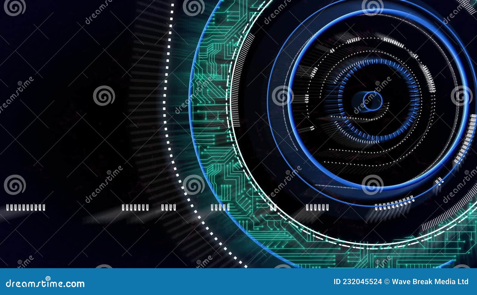 Digital Animation of Microprocessor Connections Over Neon Round Scanner ... Digital Animation of Microprocessor Connections Over Neon Round Scanner ...