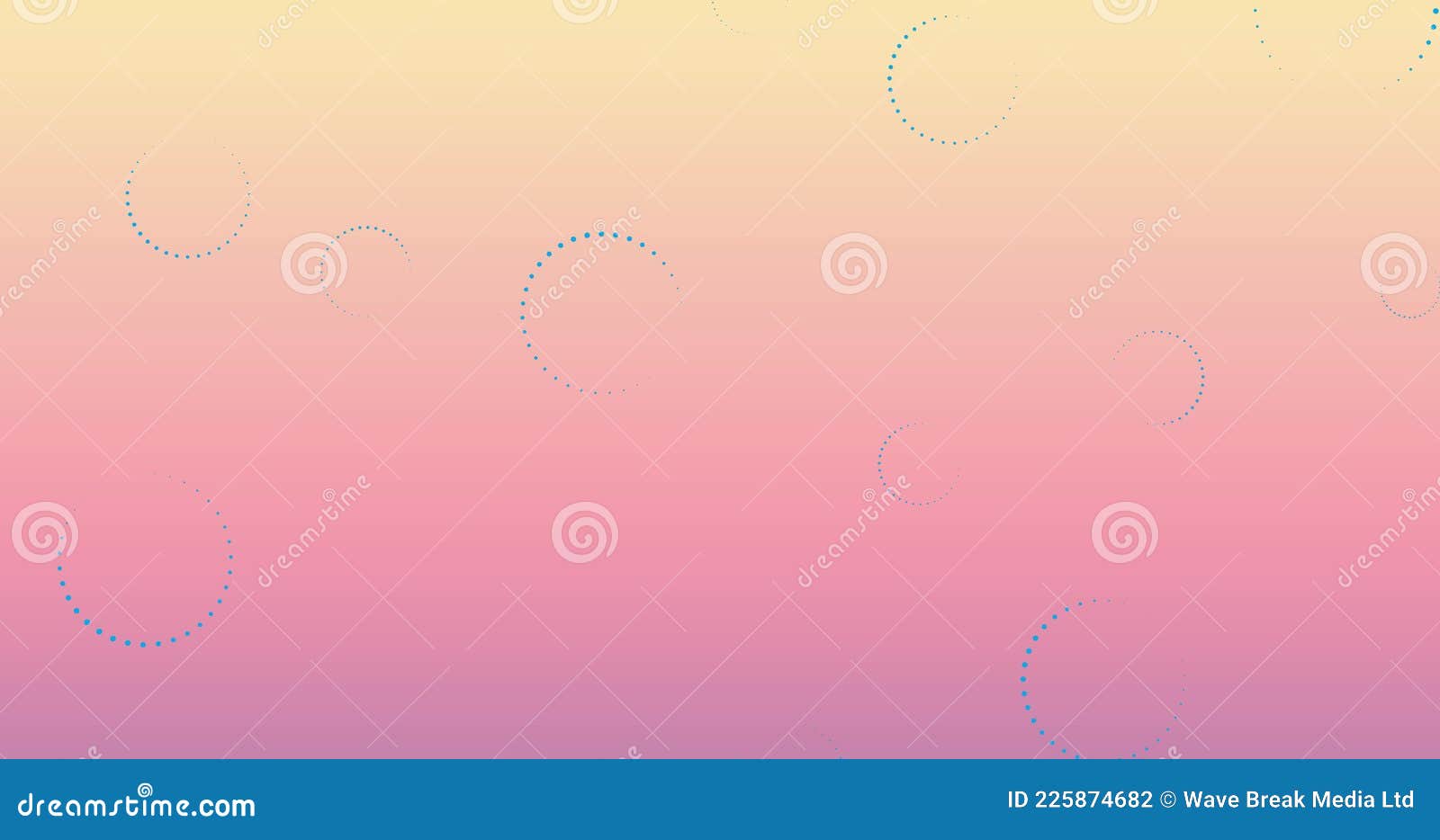 Digital Animation of Multiple Throbber Icons Floating Against Pink ...