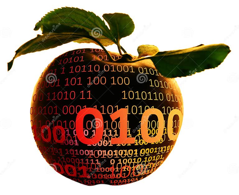 Digital apple stock image. Image of curve, technology - 6762683