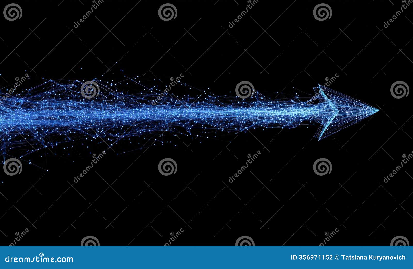Digital Arrow Flow Representing Data Movement and Connectivity in ...