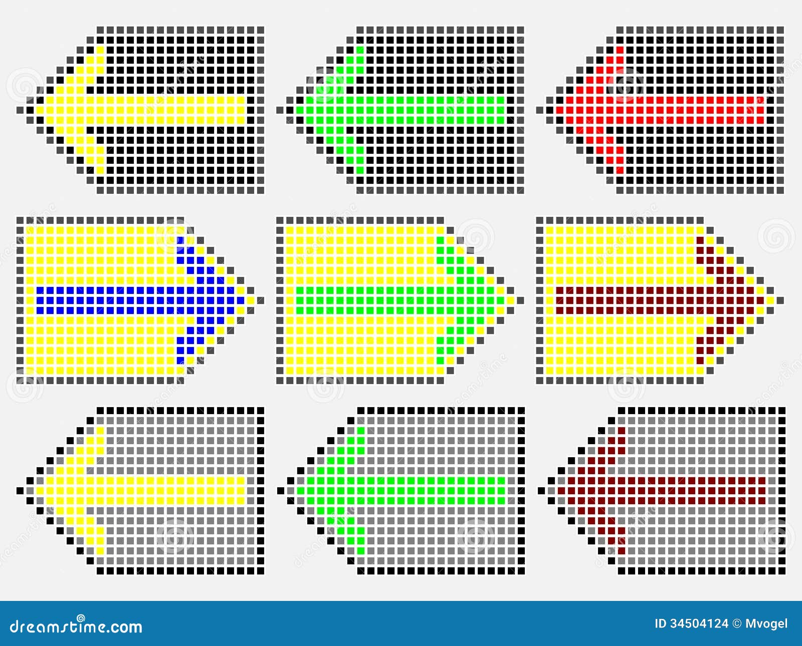 Digital Arrows stock illustration. Illustration of point - 34504124