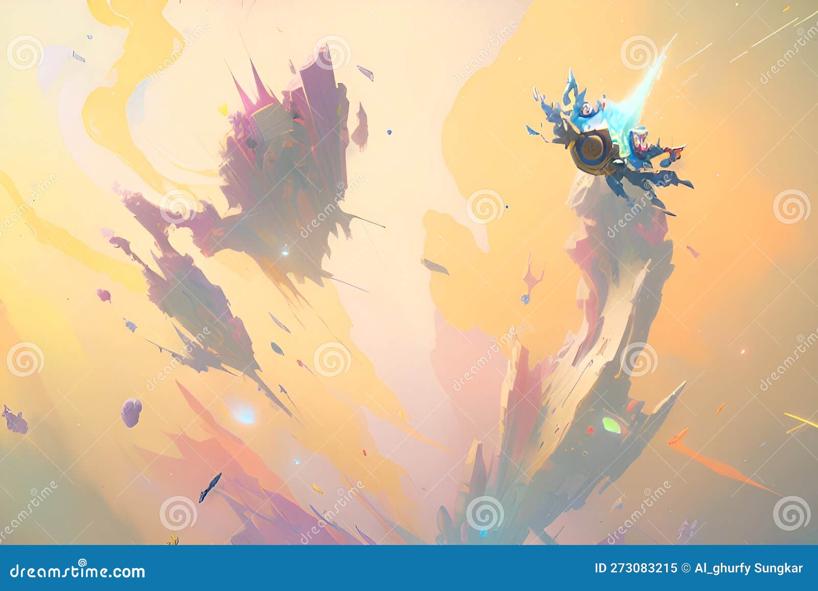 Digital Art Abstract Flower Background Wallpaper Stock Illustration ...