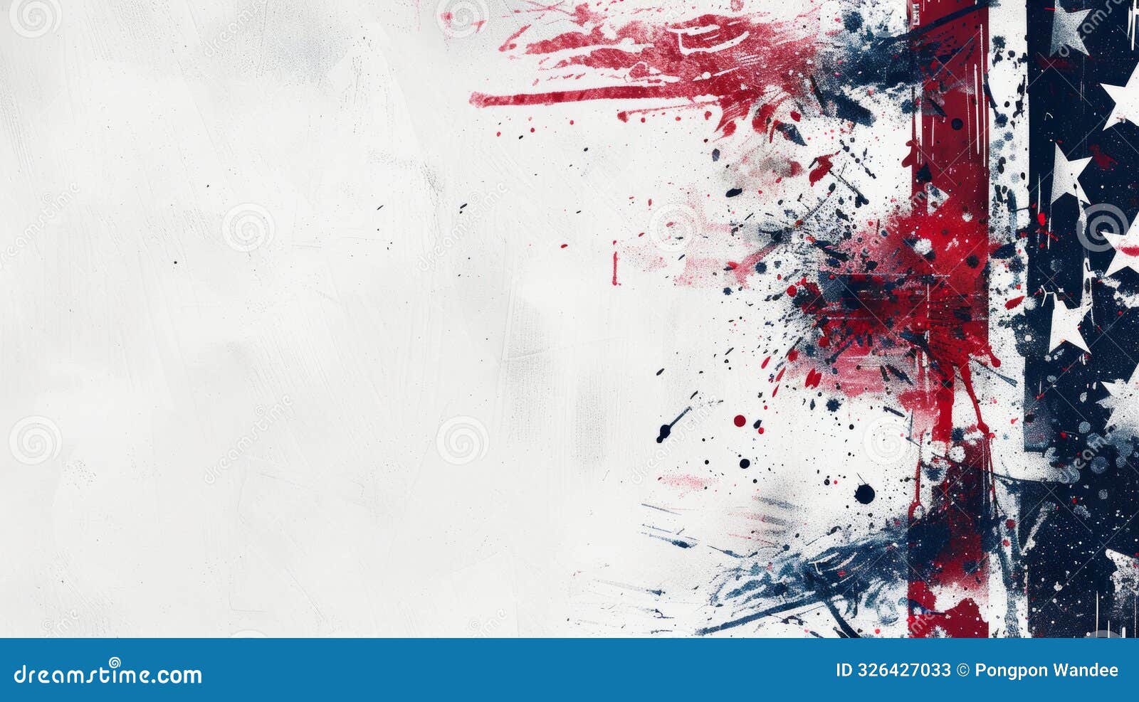 Digital Art of American Flag Stock Illustration - Illustration of ...