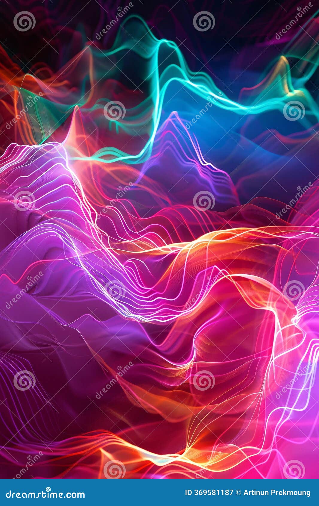Dynamic Neon Fiber Optic Lines Abstract Texture Background Featuring ...