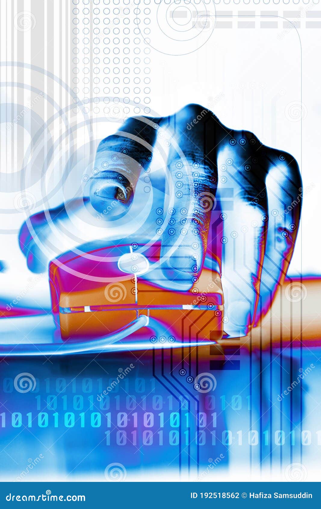 Digital Art. Conceptual Image Stock Photo - Image of colourful, binary ...