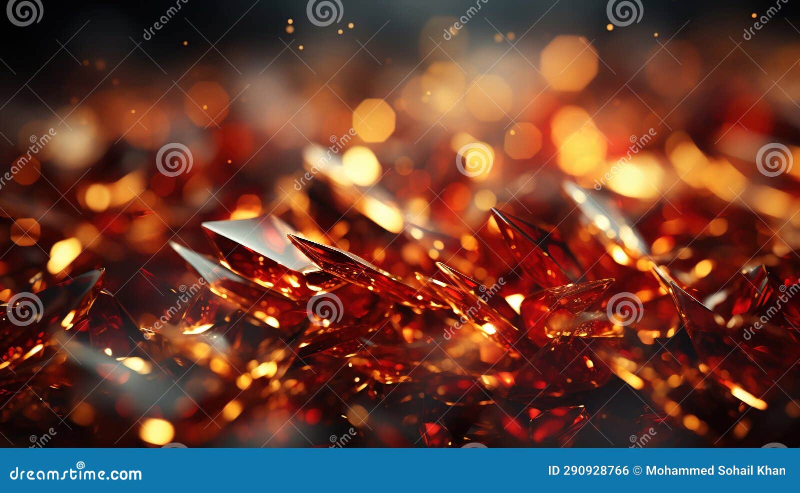 Digital Art of Deep Red Shattered Glass Pattern Background Stock ...