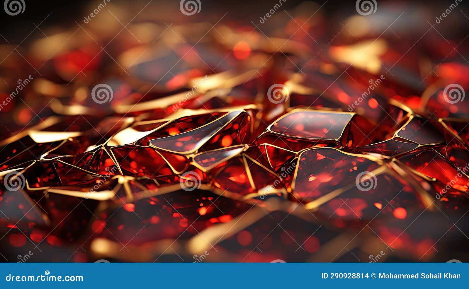 Digital Art of Deep Red Shattered Glass Pattern Background Stock Photo ...
