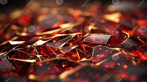 Digital Art of Deep Red Shattered Glass Pattern Background Stock Photo ...