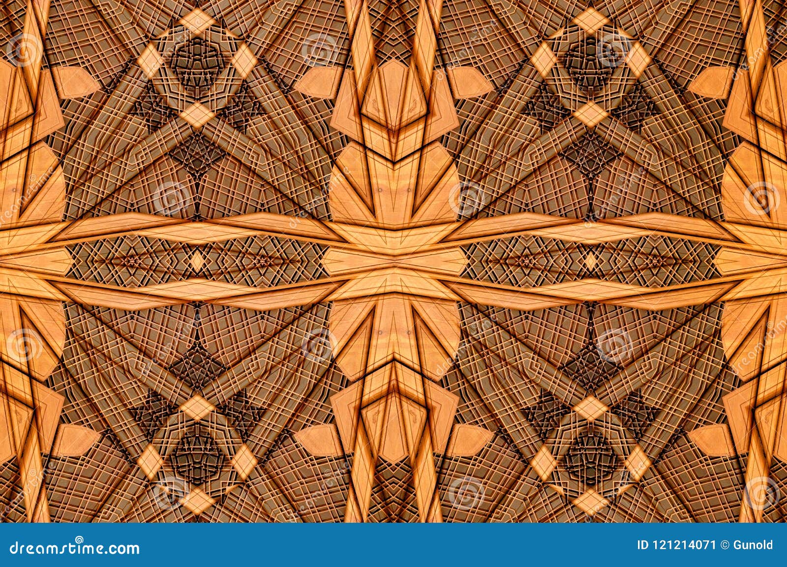 Filigree Wooden Fantasy Structure Stock Illustration - Illustration of ...