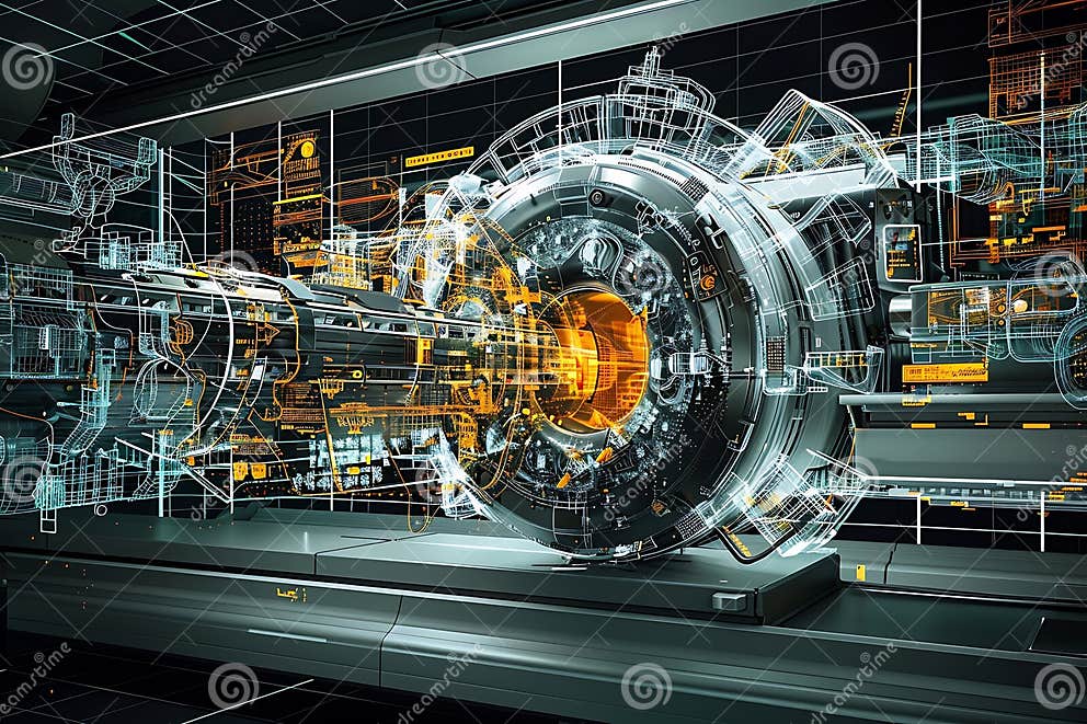 Digital Art Exploring Cosmic Engineering Challenges Stock Illustration ...