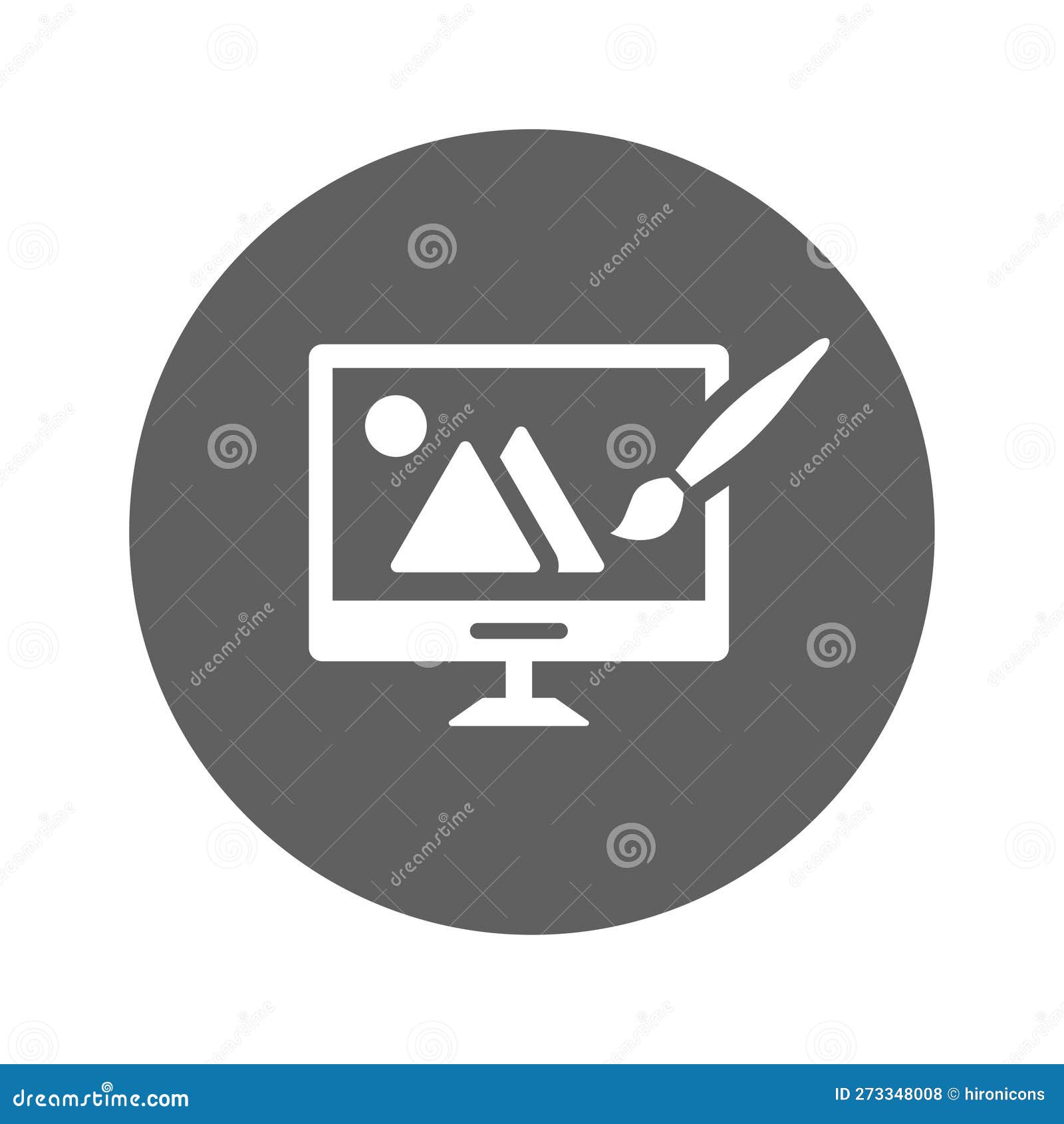 Digital art, graphics icon stock illustration. Illustration of sign ...