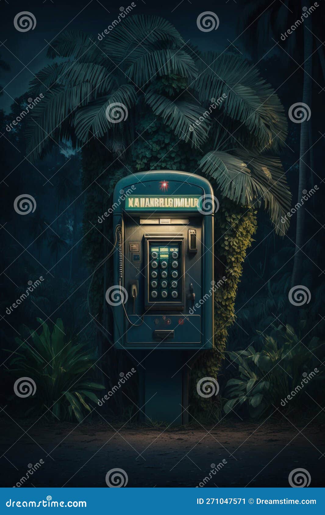 A Digital Art of a Machine in the Dark Stock Illustration ...