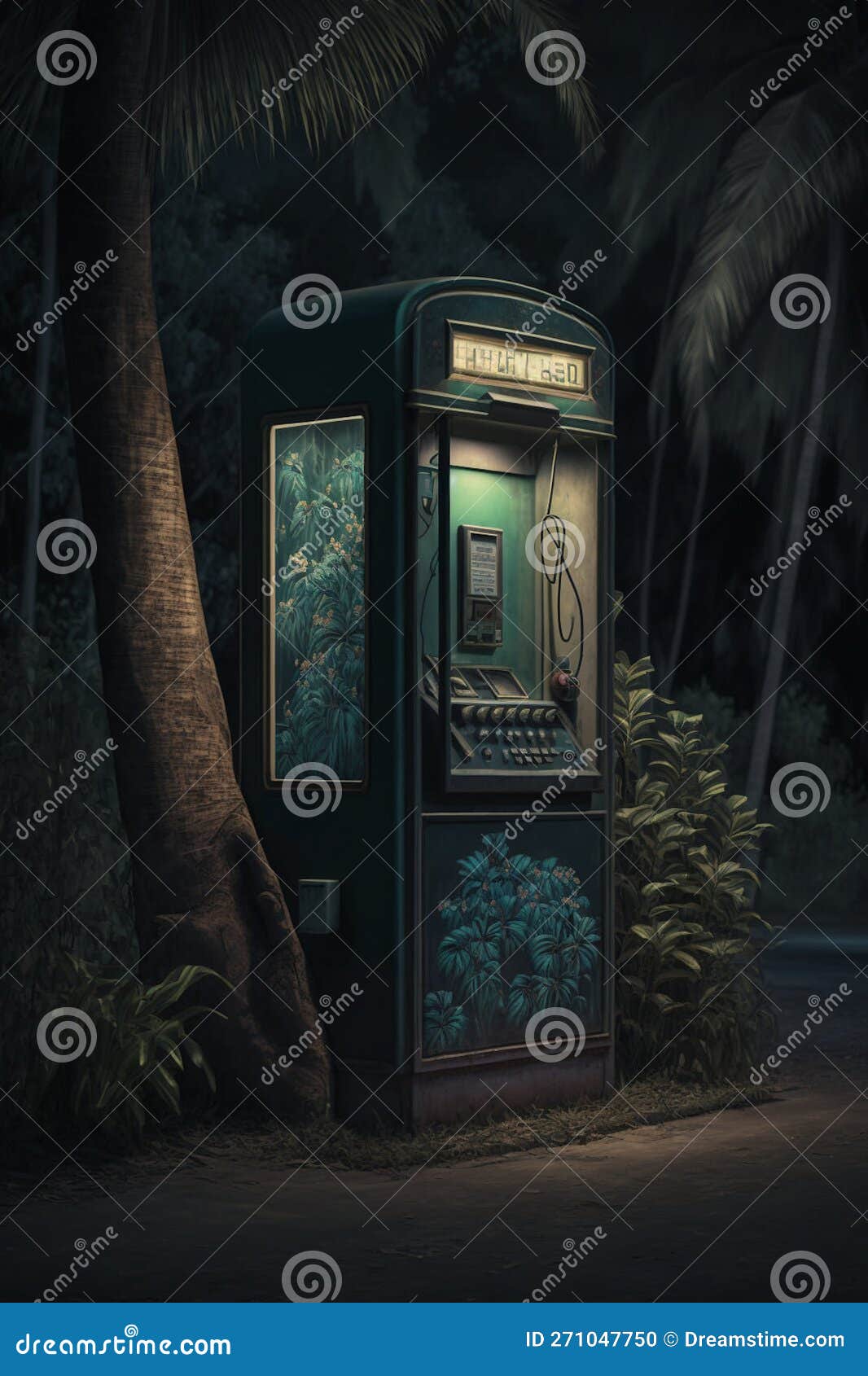 A Digital Art of a Machine in the Dark Stock Illustration ...