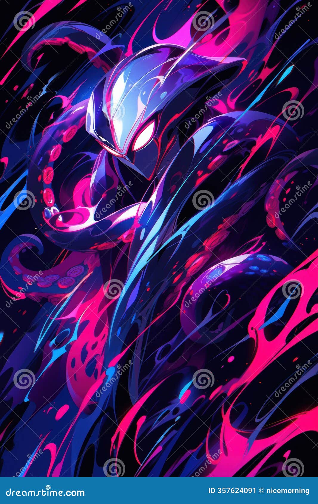 Digital Art of a Mysterious Creature. Created by Generative Artificial ...