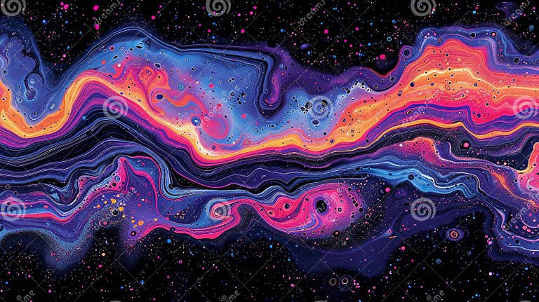 Digital Art Pieces Generated By Algorithms Creating Abstract And Complex Patterns Fluids