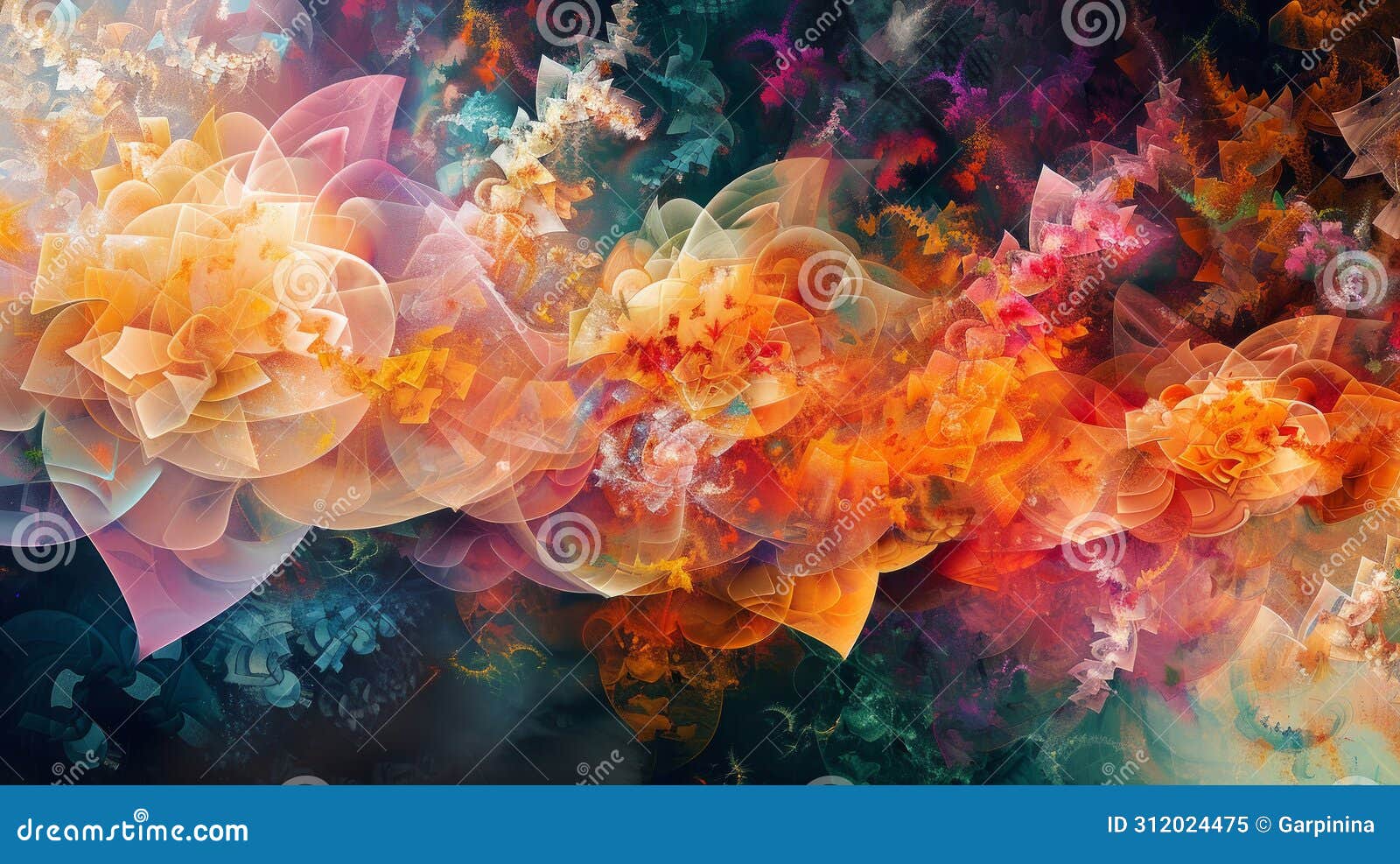 Digital Art Pieces Generated By Algorithms Creating Abstract And Complex Patterns Fluids