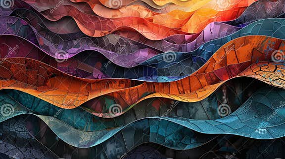 Digital Art Pieces Generated by Algorithms Creating Abstract and Complex Patterns, Fluids ...