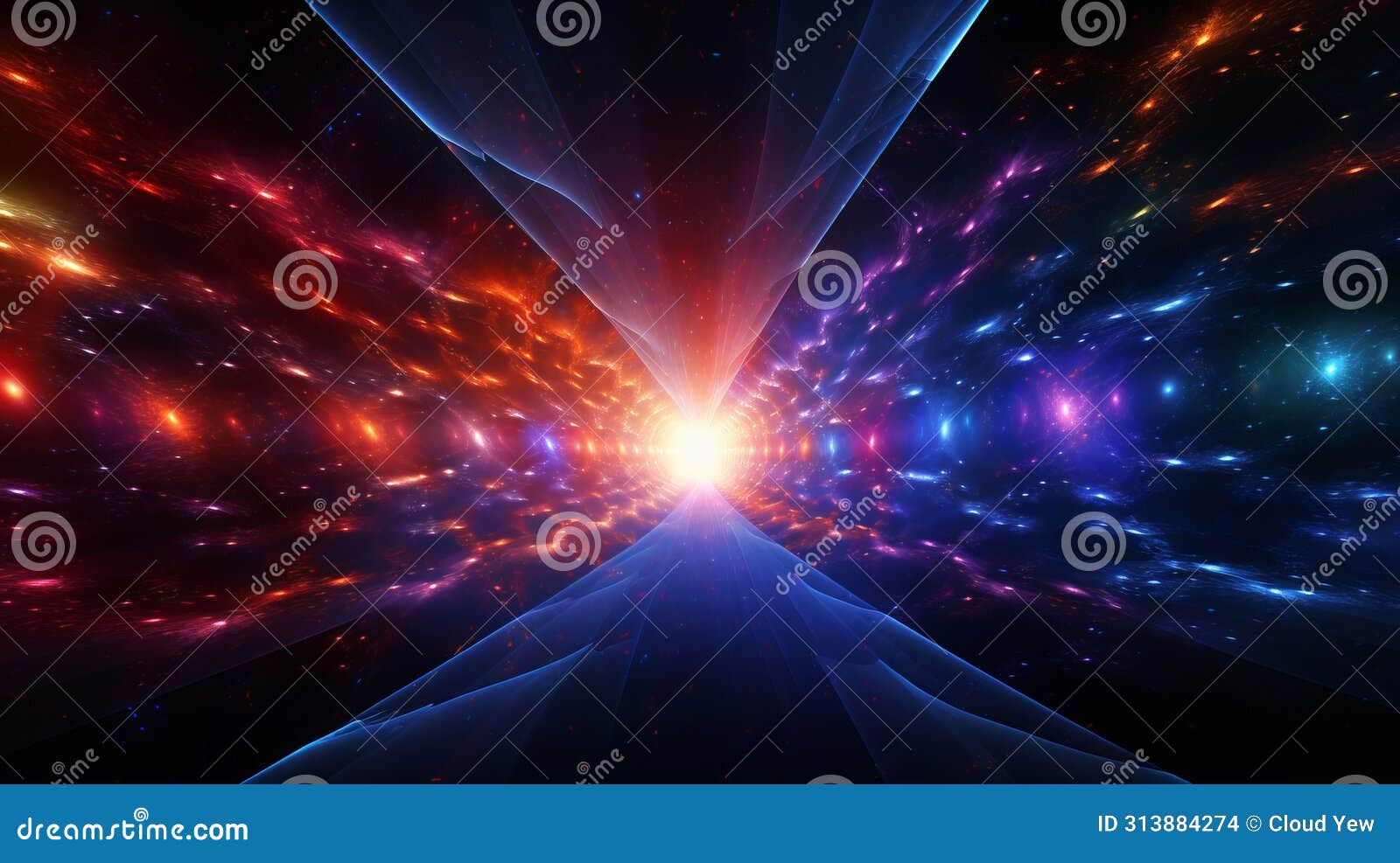 A Digital Art Representation of a Cosmic Hyper Space Phenomenon Stock ...