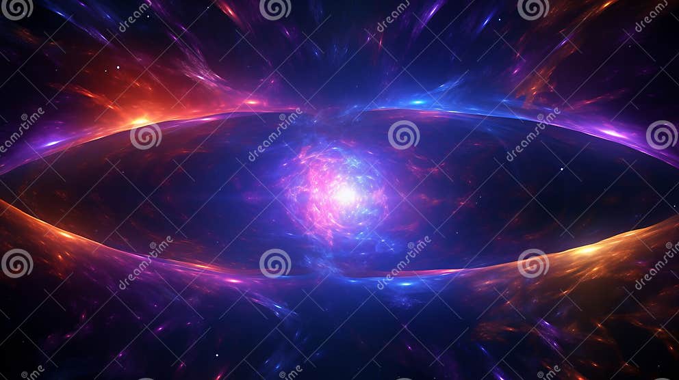 A Digital Art Representation of a Cosmic Hyper Space Phenomenon Stock ...