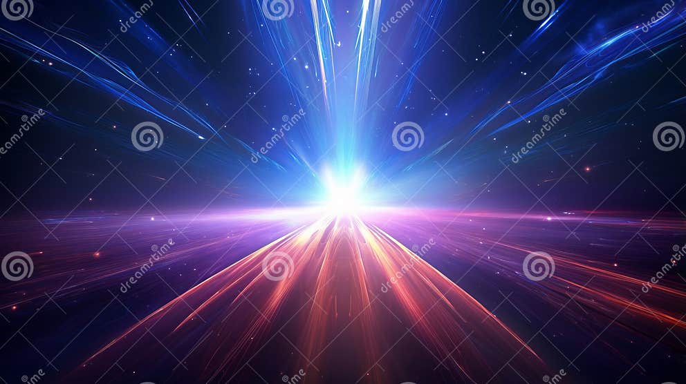 A Digital Art Representation of a Cosmic Hyper Space Warp Stock ...